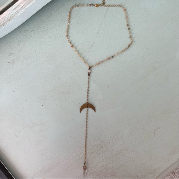 Betsy Pittard Designs | Jewelry | Layered Crescent Crystal Necklace ...